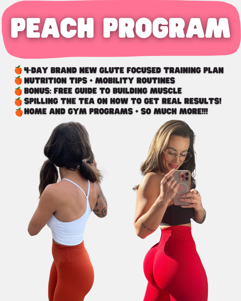 Peach TEA Glute Guide – MaddisonNoel